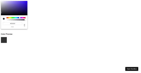 React Color Codesandbox