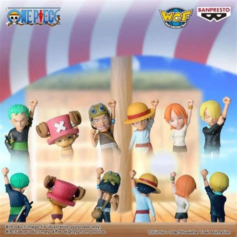 Flash Po Set Of 12 One Piece Wcf World Collectable Figure Monkey D