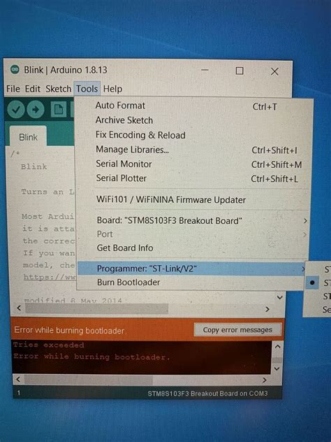 Arduino Ide Doest Recognize Stm8 Programming Arduino Forum