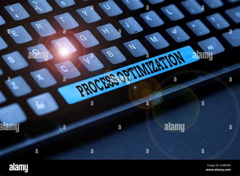 Handwriting Text Process Optimization Business Concept Improve Organizations Efficiency