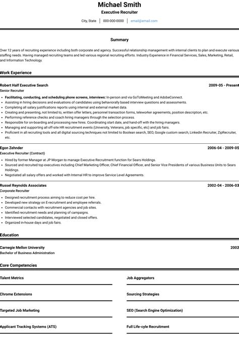 Templates For Recruiters To Use Prntbl Concejomunicipaldechinu Gov Co