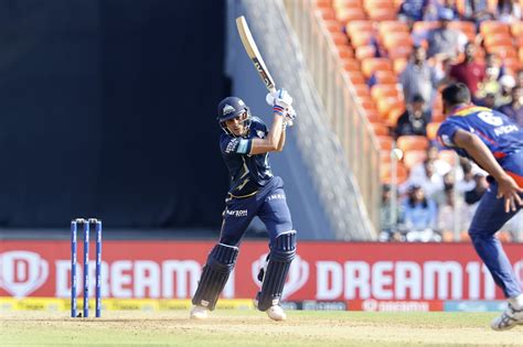 Shubman Gill Drives One Down The Ground