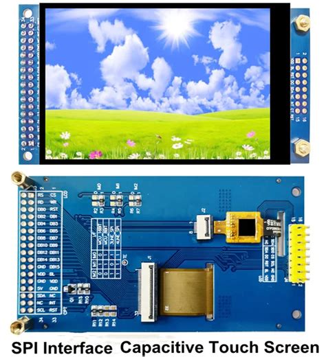 Ips Tft Lcd Pcb St7796 Ic Gt911 Ic 320 Rgb 480 Spi