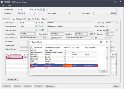 Auto Populate Optional Fields In Ar Invoice Details