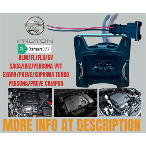 Proton Plug Coil Socket Persona Saga Iriz Vvt Exora Preve Suprima Turbo Blm Flx Sv Fl Persona