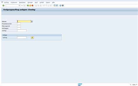 Co01 Create Production Order Sap Transaction Code Erpyourself