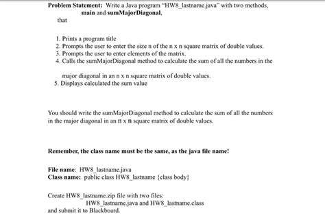 Solved Problem Statement Write A Java Program