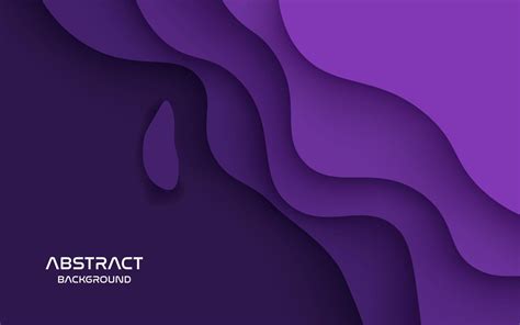 Multi Layers Purple Color Texture 3d Papercut Layers In Gradient Vector Banner Abstract Paper