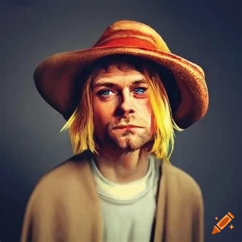 Kurt Cobain Wearing A Cowboy Hat On Craiyon