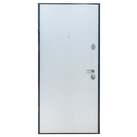 Usa Metalica Exterior Casa Defender Thermo Placata Cu Hdf Si Metal Infoliat Antracit Alb