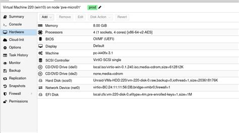 Migrating Uefi Win10 Vm From Unraid To Pve Rproxmox