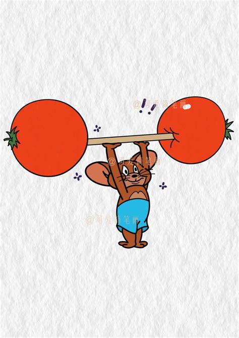 猫和老鼠简笔画不带颜色简单笔画（共16张） 简笔画图片大全