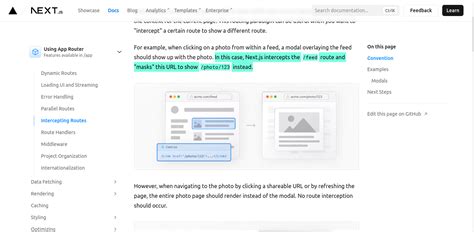 Docs Description In Intercepting Routes Is Misleading · Issue 53787 · Vercelnextjs · Github