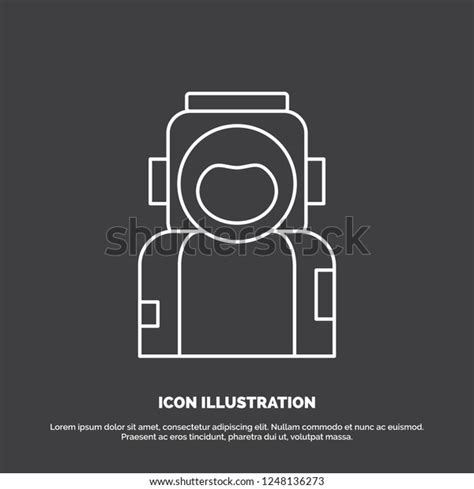 Astronaut Space Spaceman Helmet Suit Icon Stock Vector Royalty Free 1248136273 Shutterstock