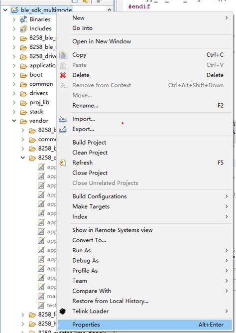 Telink Sdk Ide开发环境中函数链接跳转异常和实际编译项目显示灰色问题的解决 丶尘丶 博客园