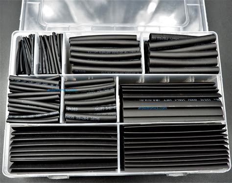 ชุดเซต ท่อหดสีดำ สำหรับหุ้มสายไฟพร้อมกล่องใส่ Set 385 ชิ้น Arduino Raspberry Pi Nodemcu