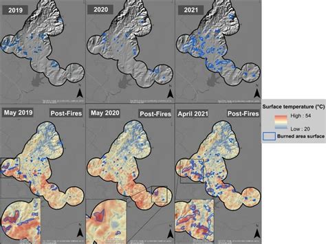 distribution of burned areas and lst range at the macg download