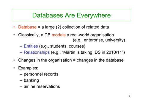 Database Systems Introduction Powerpoint Ppt