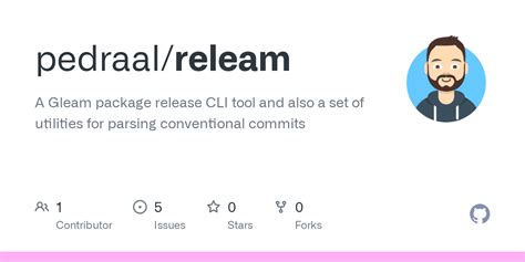 GitHub Pedraal Releam Releam Is A Gleam Package Release CLI Tool And
