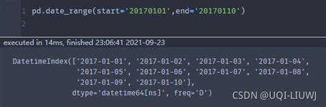 Pandas 补充知识：datarange函数pandas Range Csdn博客