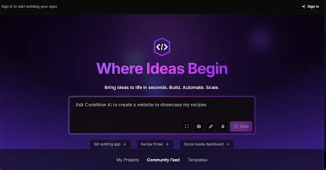 Codenowai Bring Ideas To Life In Seconds Through An Ai App Builder Steemhunt