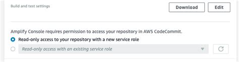 Unable To Clone Repository From Code Commit At Build Step While Deploying To Aws Amplify · Issue