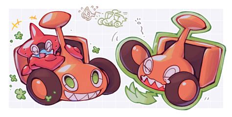 Rotom Rotom Dex Rotom And Rotom Pokemon Drawn By Kokemushi Kuru