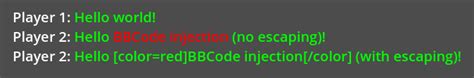 BBCode In RichTextLabel Godot Docs
