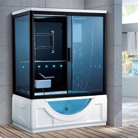 Qian Yan Square Shower Enclosure 700 X 700 China Black Aluminium Frame