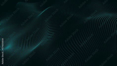 Animation Cyber Or Technology Background Abstract Animated Particles