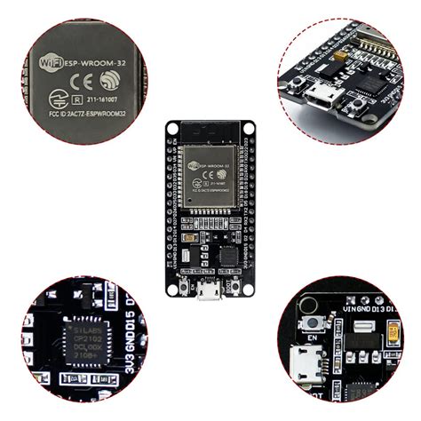 Hosyond 2pack Esp32 Esp 32s Esp Wroom 32 Development Board Cp2102 Chip