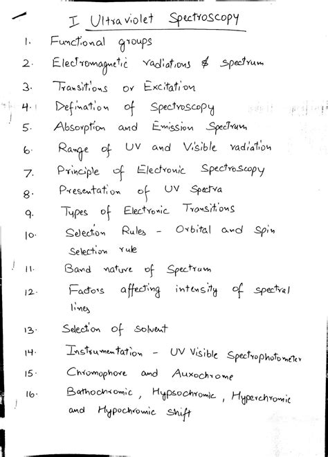 SOLUTION Uv Spectroscopy Studypool