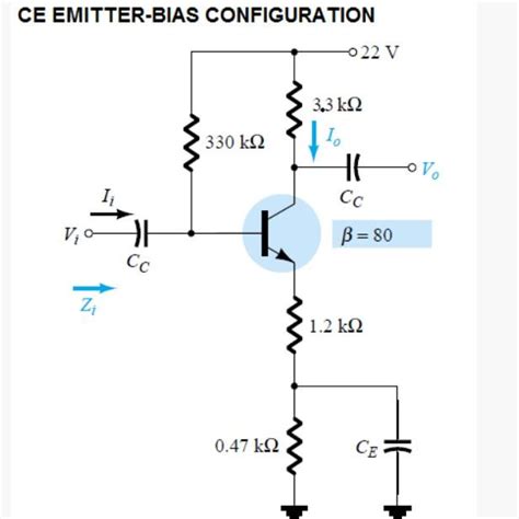 Solved Ce Emitter Bias Configuration