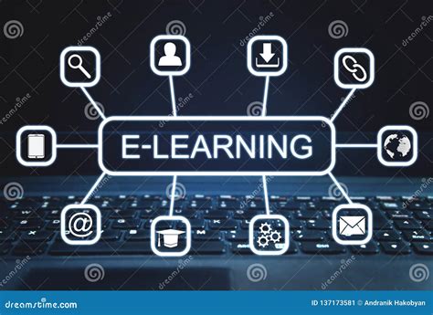 E Learning Internet Education Concept Stock Image Image Of Courses