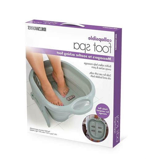 Collapsible Foot Spa With Foot Massager Rollers Pedicure