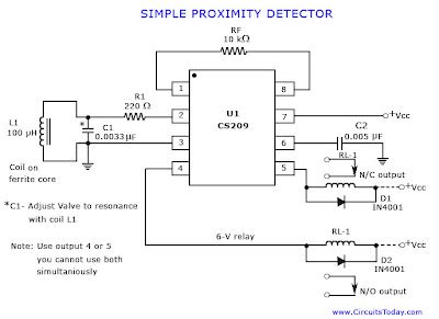 How To Make A Simple Proximity Detector Or Sensor Electronic Circuit Collection