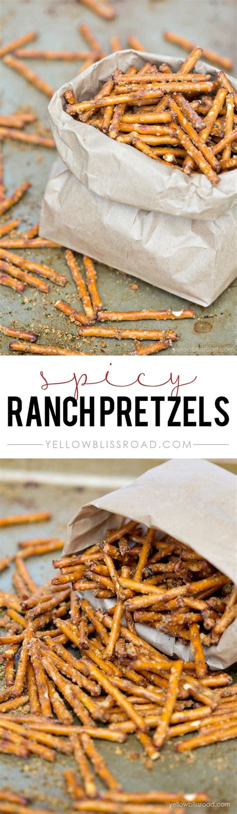 Spicy Pretzel Sticks With Ranch