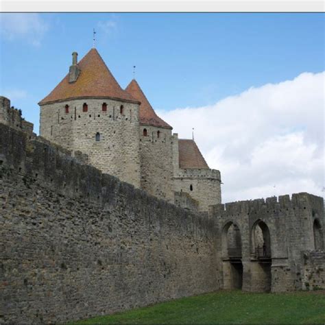 A Detail Of The Fortress With The Outer Wall Three Towers And Part Of