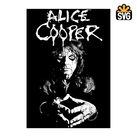Alice Cooper Svg Digital Download Alice Cooper Artwork Svg Vector Download File Hobbyware Shop
