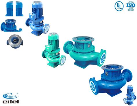 Vertical Inline Booster Hvac Centrifugal Water Pump With Big Motor