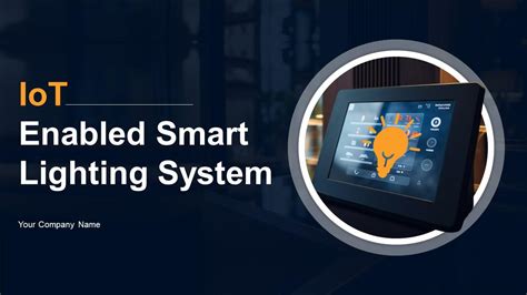 Iot Enabled Smart Lighting System Powerpoint Ppt Template Bundles Iot