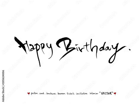 인사말 손으로 쓴 글씨체 Stock Vector Adobe Stock