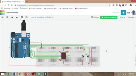 siete segmentos con pulsadores arduino youtube