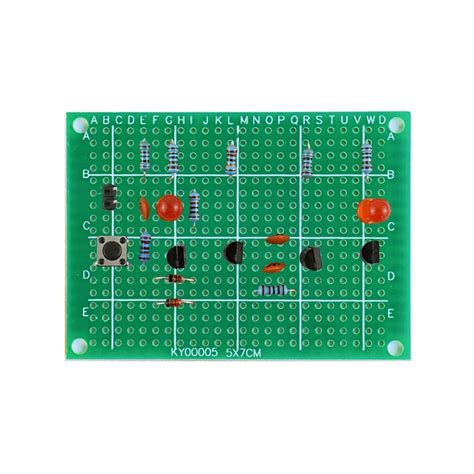 洞洞板新手多孔板电路板焊接练习套件初学者学生电子初级diy元件 伍陆电子