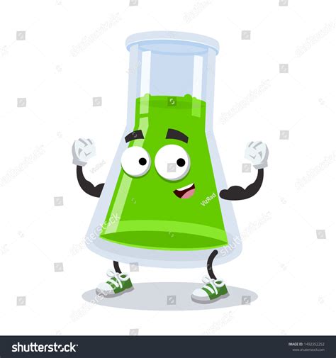 Cartoon Erlenmeyer Flask