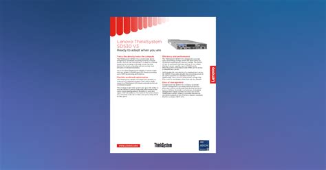Lenovo Thinksystem Sd530 V3 Datasheet Lenovo Press