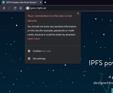 secure connection status in browsers via dnssec validation · issue 970 · ipfs ipfs companion
