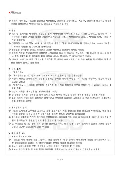 2023년 2학기 일본문학과영화 출석수업대체시험 핵심체크 출석대체시험