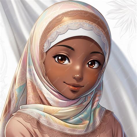 Muslim Anime Hijab Illustration Of A Hijabi Character In Anime Style Premium Ai Generated Image
