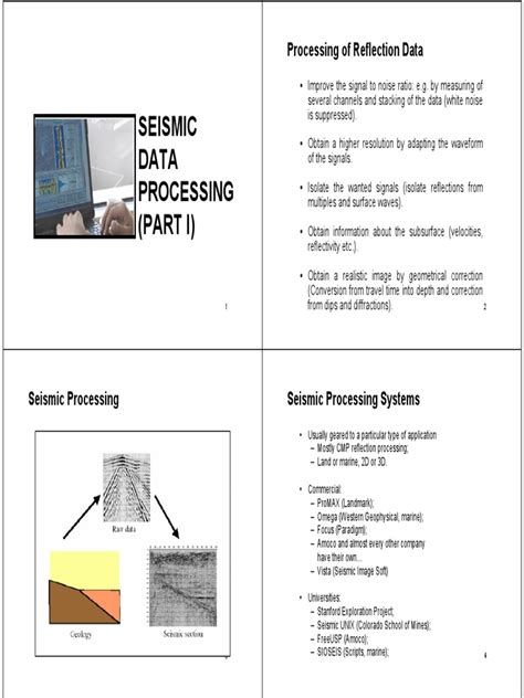 Seismic Data Processing Part I Pdf Reflection Seismology Filter